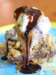 Fudgy Chocolate Chip Toffee Bars (Make The Most Over The Top Ice Cream ...