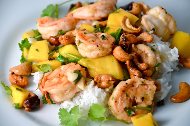 Spiced Shrimp With Mango And Cashews. New Music From Zola Blood. | I ...