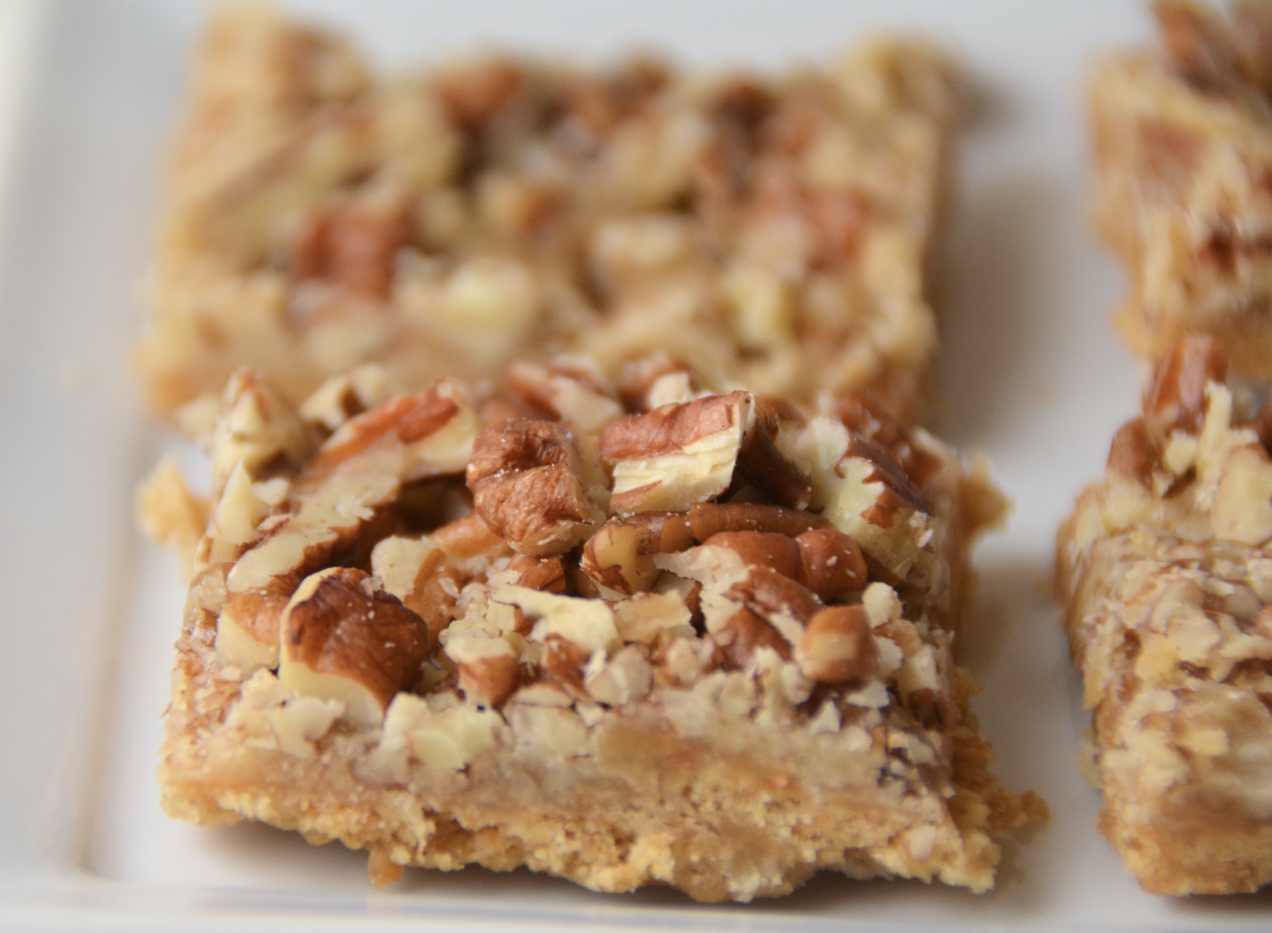 Short And Sweet. Pecan Toffee Squares. | I Sing In The Kitchen